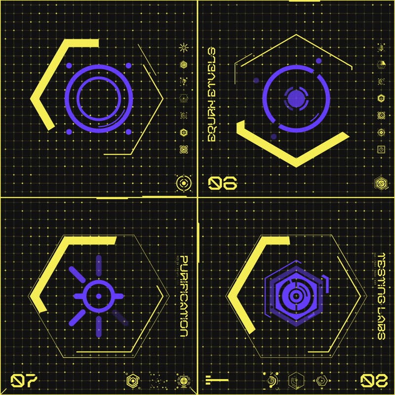 Futuristic, Symbols, Shapes, Interface by Pixel DNA – Stock Footage ...