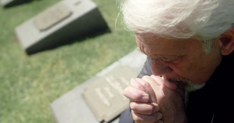 Cemetery, Headstone, Prayer, Grieving by Anton Katliar – Stock Footage ...