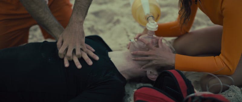 Man, Artificial Respiration, Beach, Cpr by Brad Day – Stock Footage ...