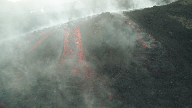 Lava Flows, Ash, Scorched, Smoke by Alejandro Campollo – Stock Footage ...