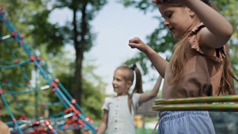 Hula Hoop, Playground, Activity Park, Girl by Gpoint Studio – Stock ...