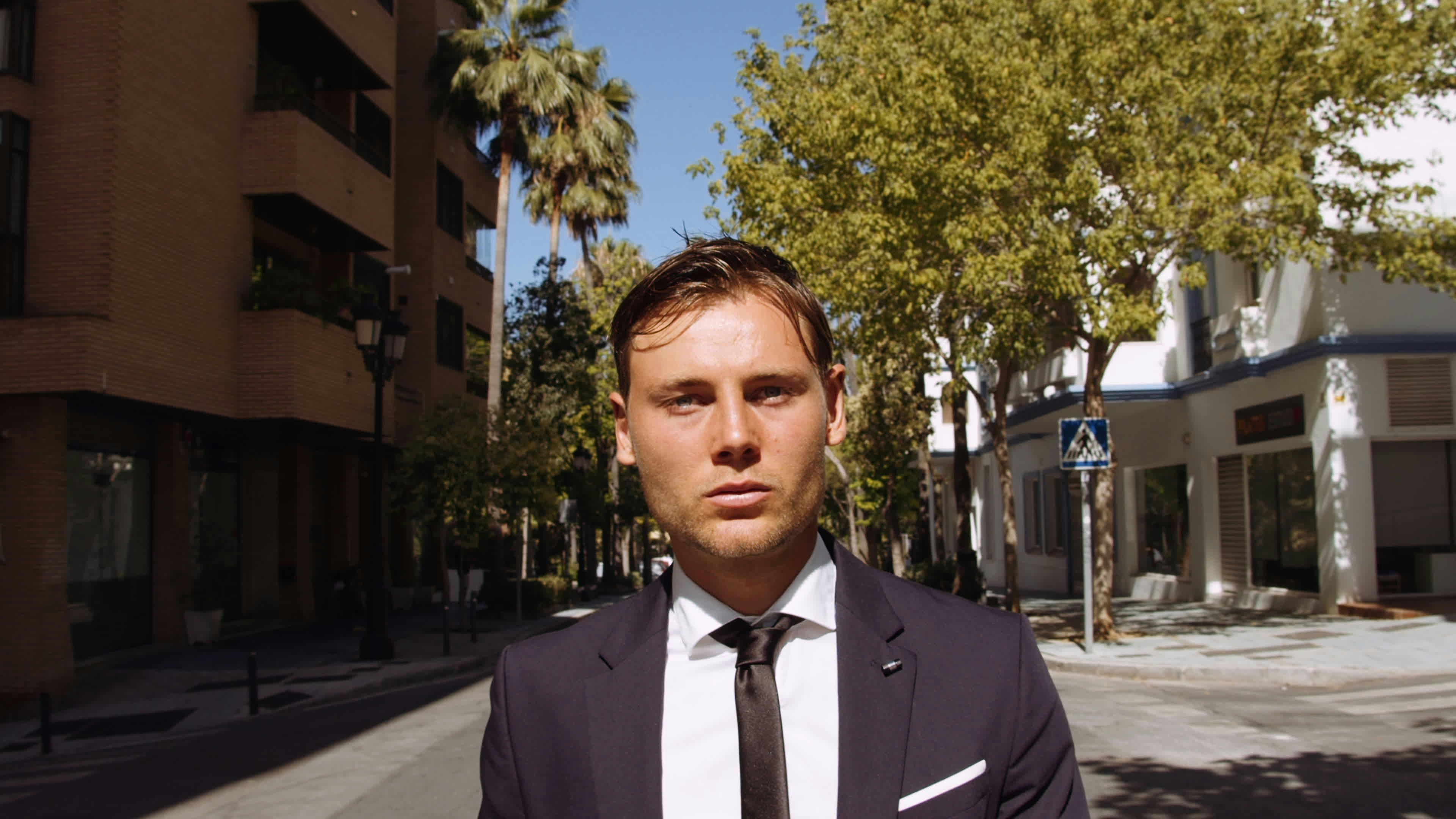 Discover man-in-a-suit, a story-driven footage | Artlist