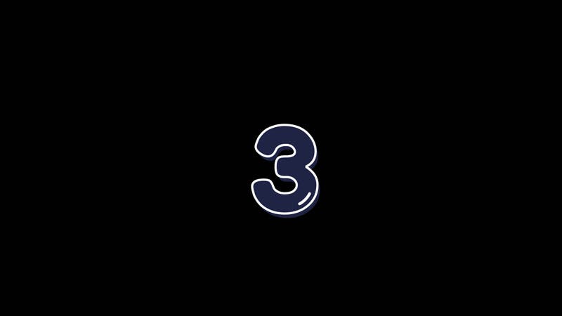 2d, Three, Animated, Numbers by Awa Sané – Stock Footage | Artlist