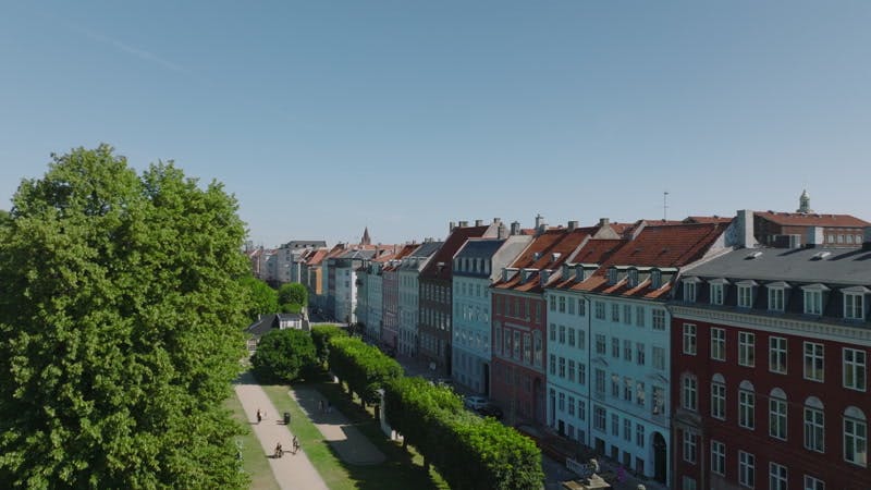 Road, Denmark, Copenhagen, City by 21 Aerials – Stock Footage | Artlist