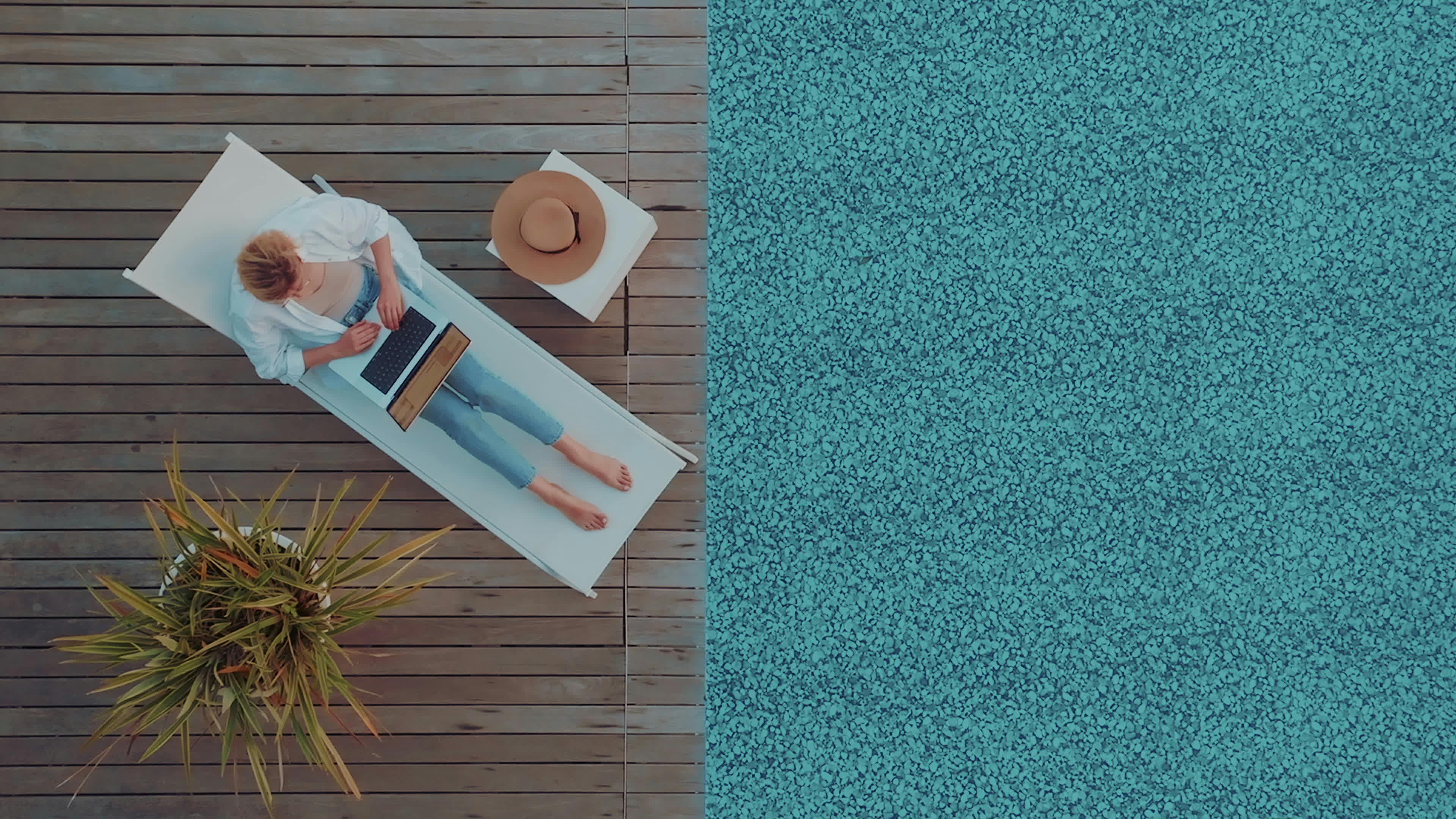 Discover digital-nomad-at-the-pool, a story-driven footage | Artlist