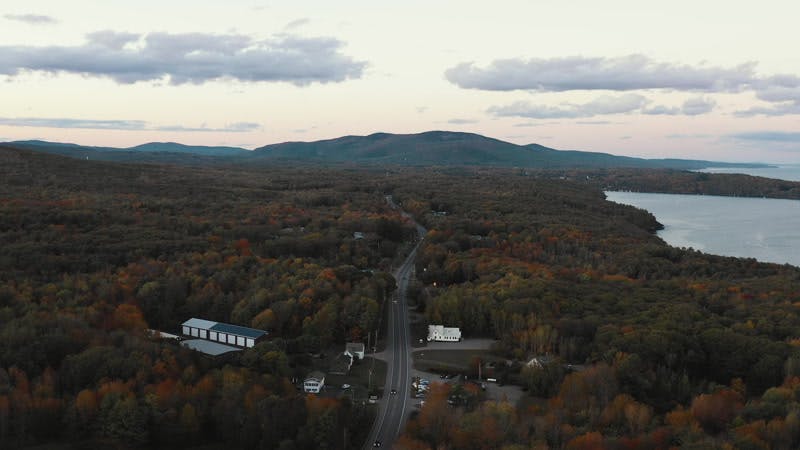 Above, Road, Forest, Lake by Raphael Rogers – Stock Footage | Artlist