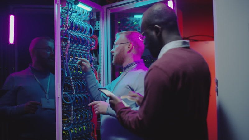 Server Room, Data Center, Man, Information Technology by AnnaStills ...