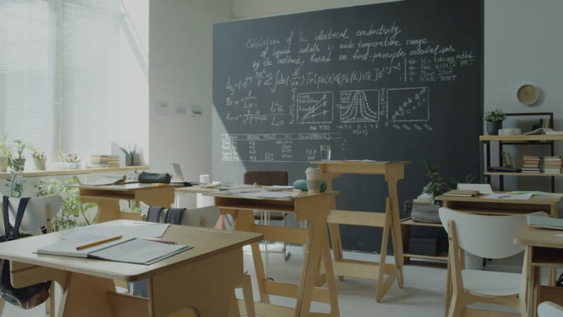 Mathematics, Desks, Empty, Classroom by AnnaStills – Stock Footage ...