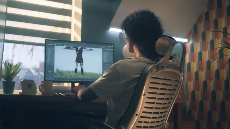 Desk, Man, 3d Designer, 3d Modeling by Frame Stock Footage – Stock ...