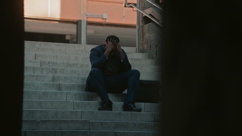 Dark, Tired, Frustrated, Stairs by Azulroto – Stock Footage | Artlist