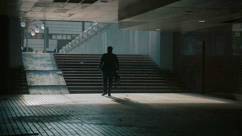 Stairs, Stress, Sitting, Underpass by Azulroto – Stock Footage | Artlist