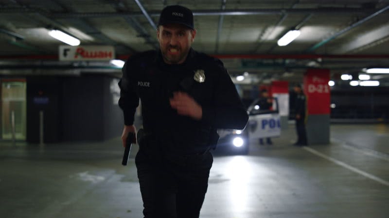 Suspect, Chasing, Policeman, Gun by Stockbusters – Stock Footage | Artlist