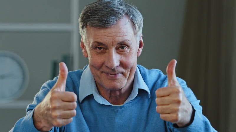 Thumbs Up, Man, Reaction, Looking At Camera by MayaLab – Stock Footage ...