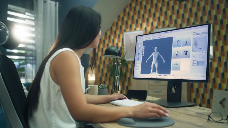 Computer, 3d Modeling, Vr, Mouse by Frame Stock Footage – Stock Footage ...