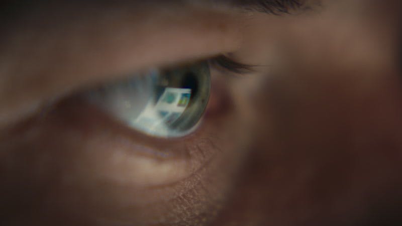 Man, Screen, Eye, Reflection by Omri Ohana – Stock Footage | Artlist
