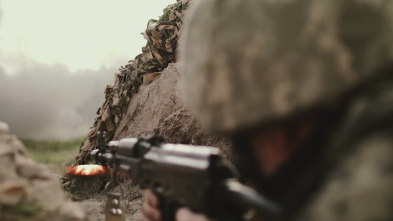 Gun, Aiming, Shooting, Trench by Cinematic Vision – Stock Footage | Artlist
