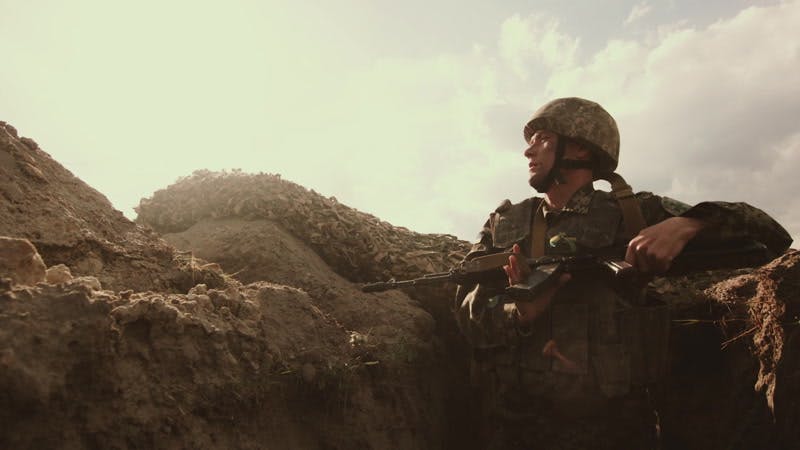 Gun, Dust, Military Warfare, War by Cinematic Vision – Stock Footage ...