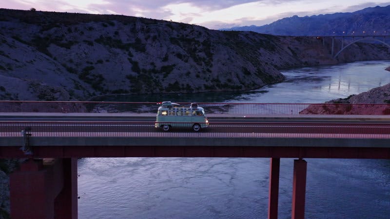 Traveling, Roadtrip, River, Van by AG-Studio – Stock Footage | Artlist