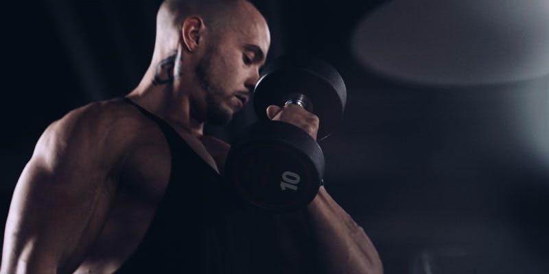 Dumbbell, Bodybuilder, Power, Muscle by Thomas Gellert – Stock Footage ...