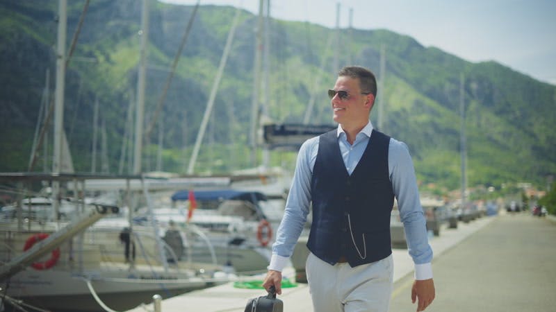 Dock, Man, Smiling, Boats by Videophilia – Stock Footage | Artlist