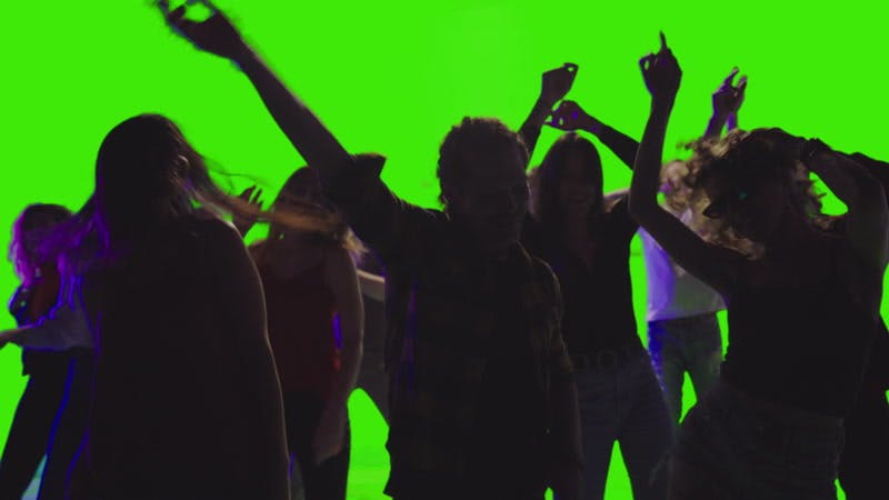 Green Screen, Chroma Key, Silhouette, Dancing by Videophilia – Stock ...