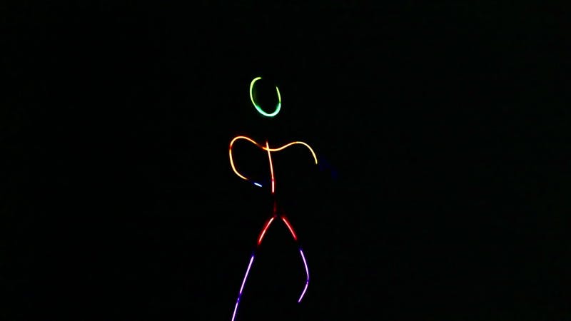 Stick Figure, Dancing, Figures, Neon by Kristian Ozer Kettner – Stock ...