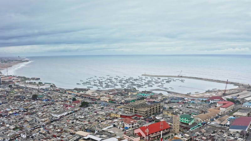City, Accra, Drone, Harbor by Denys Hrishyn – Stock Footage | Artlist