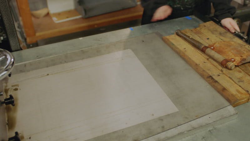 Printmaking, Plate, Lithographic, Process by Luke Strahm – Stock ...