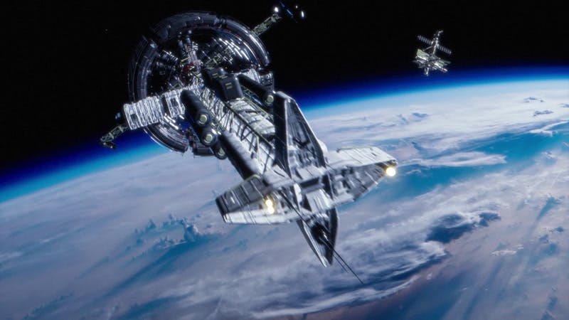 Earth, Futuristic, Animated, Spaceship by Suhwan Oh – Stock Footage ...