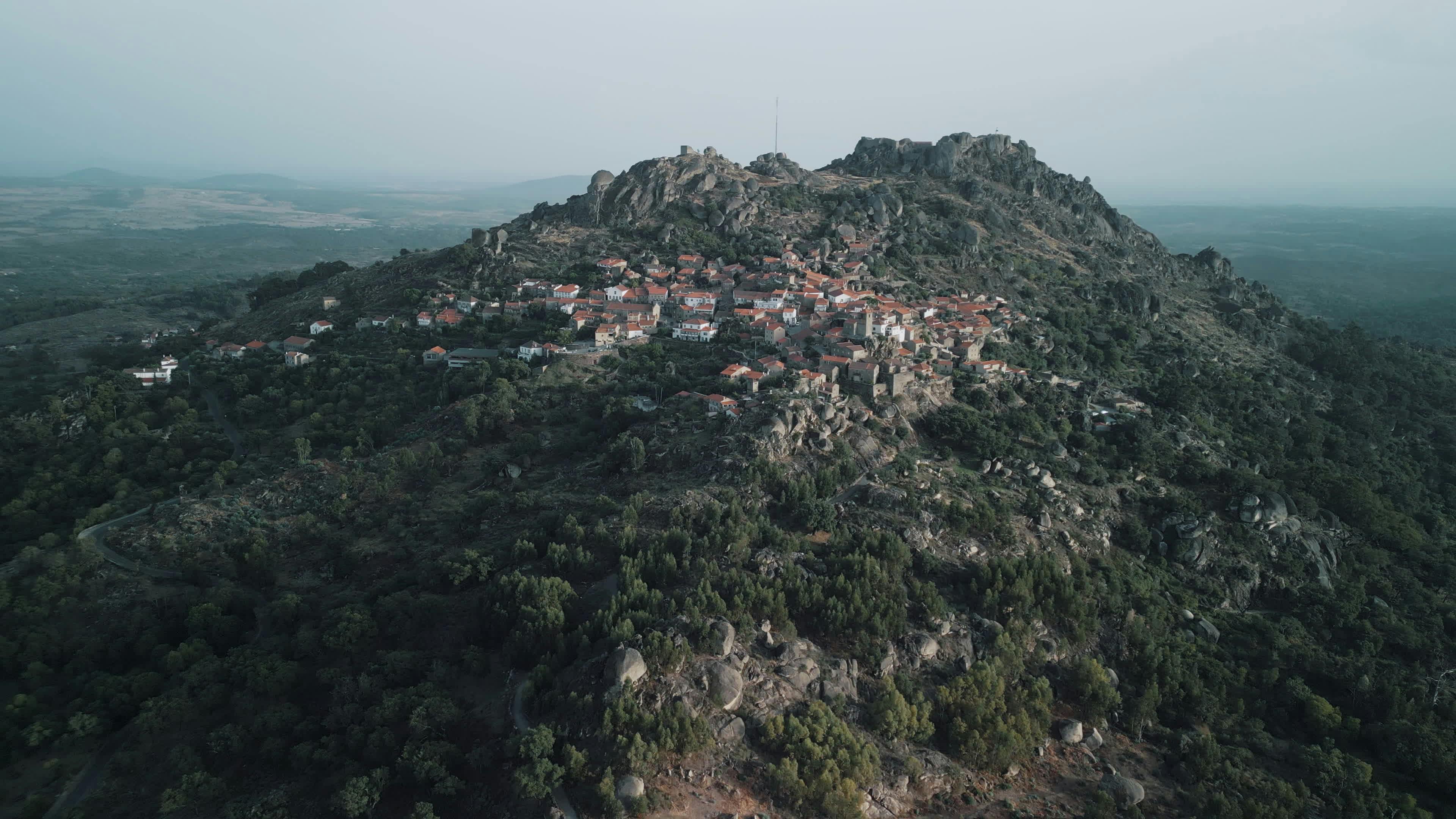 Discover mountaintop-fortress-aerials, a story-driven footage | Artlist