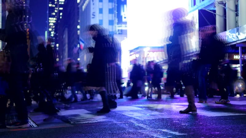 Crosswalk, Road, City Buildings, Congested by Animedias – Stock Footage ...
