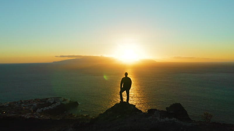 Adventure, Landscape, Sunburst, Silhouette by Igor Tichonow – Stock ...