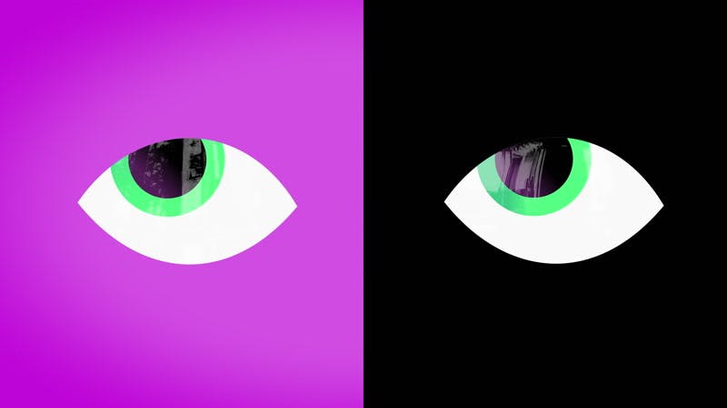 Pupils, Colorblock, Blinking, 2d Animation by Finn Moeller – Stock ...