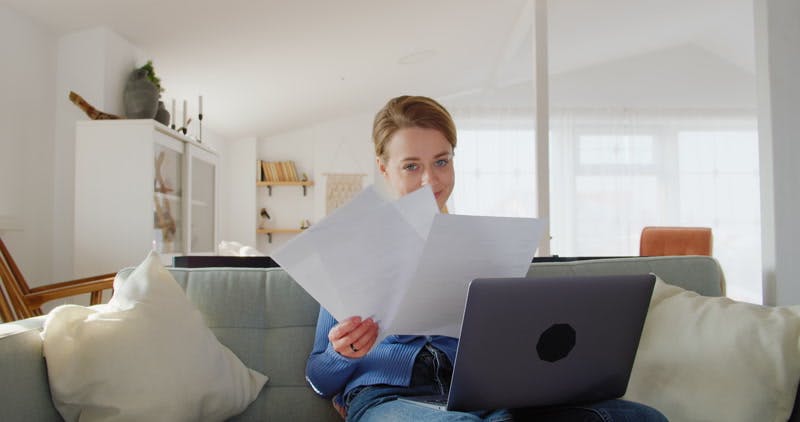 Looking At Camera, Paperwork, Woman, Working by Danil Nevsky – Stock ...