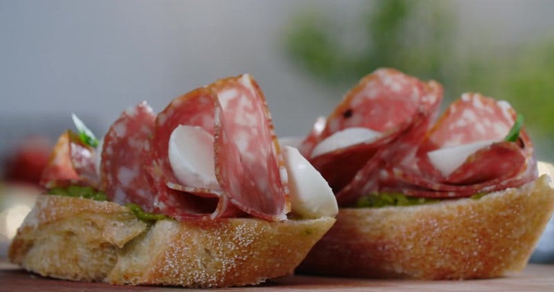Sandwich, Baguette, Meat, Rotating by Anton Katliar – Stock Footage ...