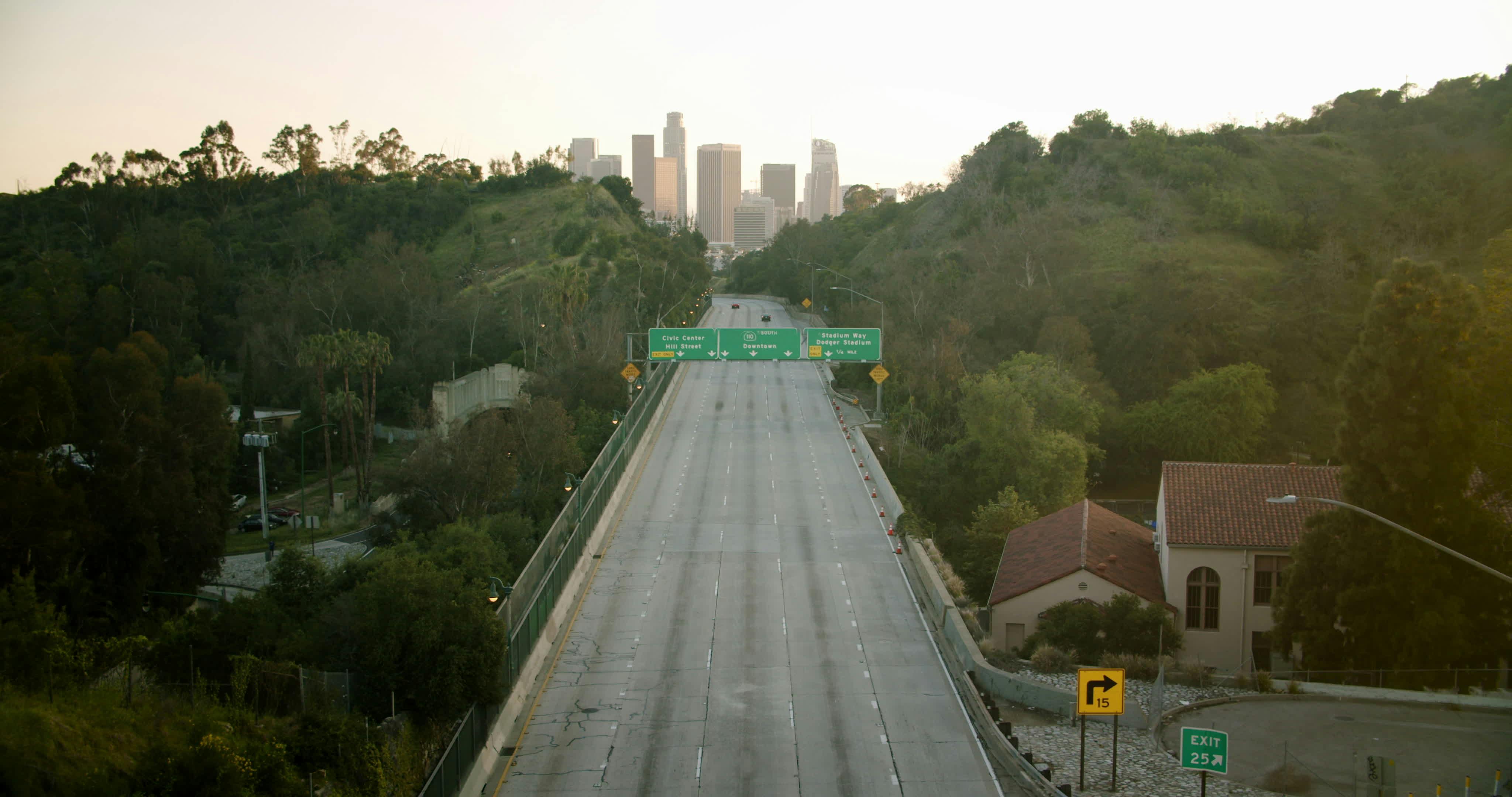 Discover empty-freeway-in-downtown-la, a story-driven footage | Artlist
