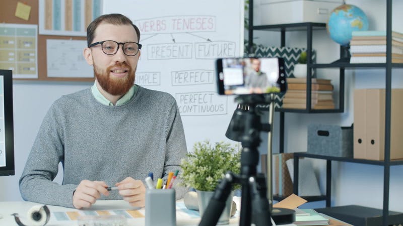 Frontal, Talking, Screen, Linguistic by VITALY GARIEV – Stock Footage ...