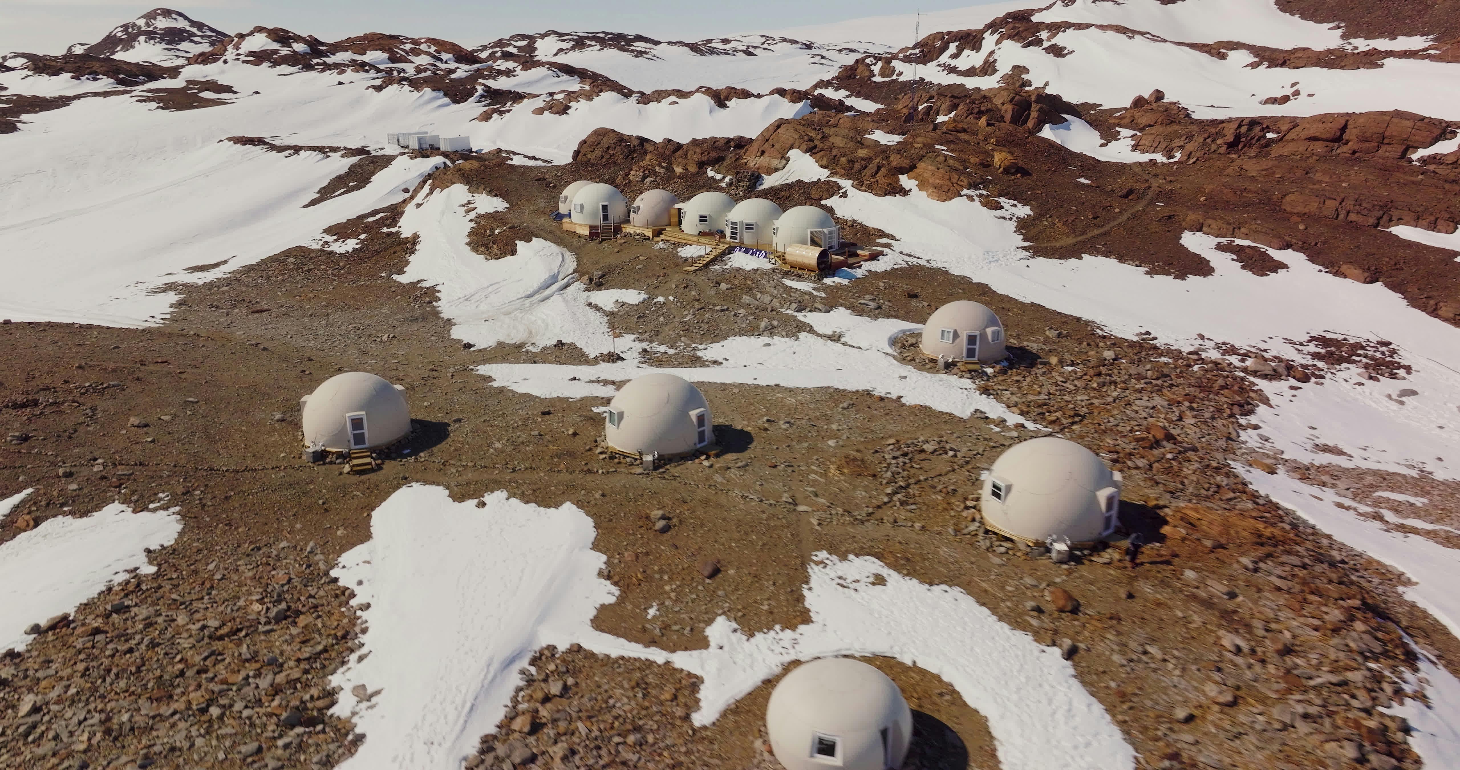 Discover antarctica-base-camp-aerials, a story-driven footage | Artlist
