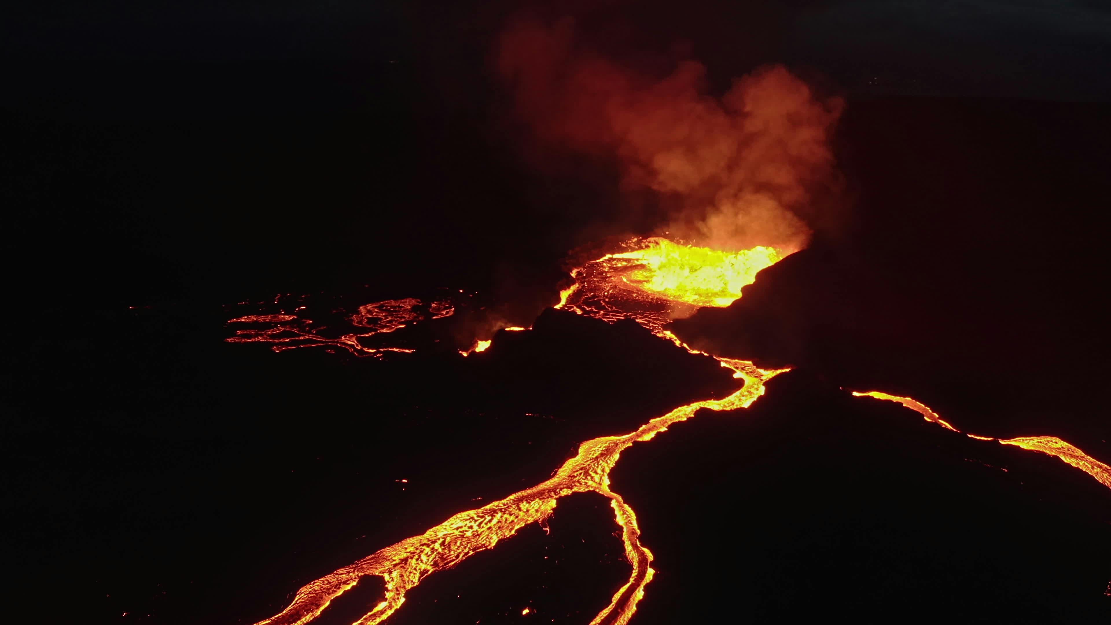 Discover volcano-eruption-aerials, a story-driven footage