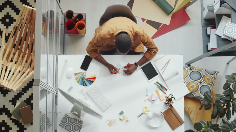 Busy, Designer, Top Shot, Working by AnnaStills – Stock Footage | Artlist