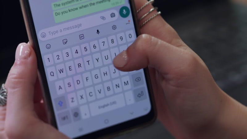 Phone Screen, Chat, Typing, Texting by Naama Dashevski – Stock Footage ...