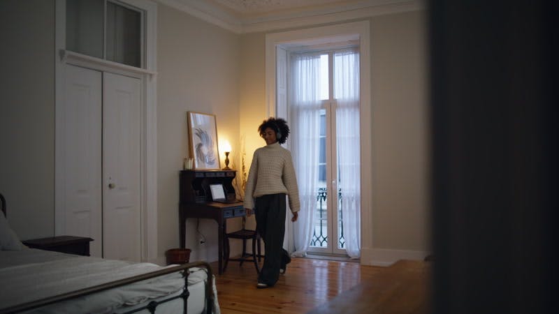 Woman, Relaxing, Lamp, Desk by Stockbusters – Stock Footage | Artlist