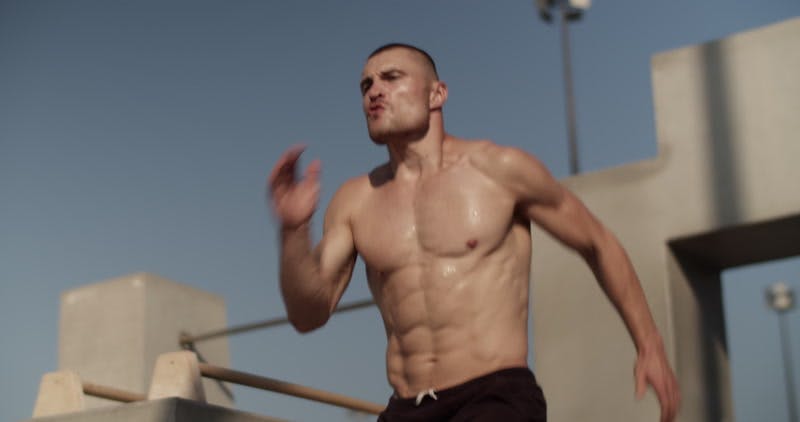 Man, Running, Static Run, Exercise by Ramiliano – Stock Footage | Artlist