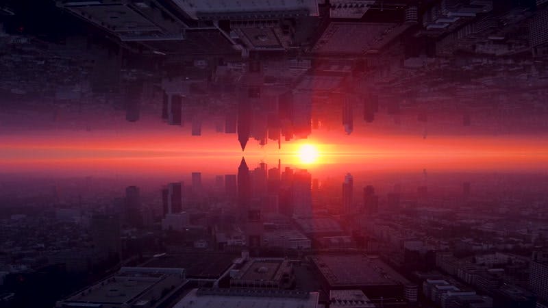 Inception, Citiscape, Mirrored, Skyline by Daniel Haussmann – Stock ...