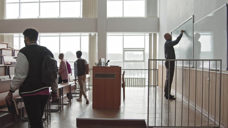 Class, Lecturer, University, Lecture by Pressmaster – Stock Footage ...