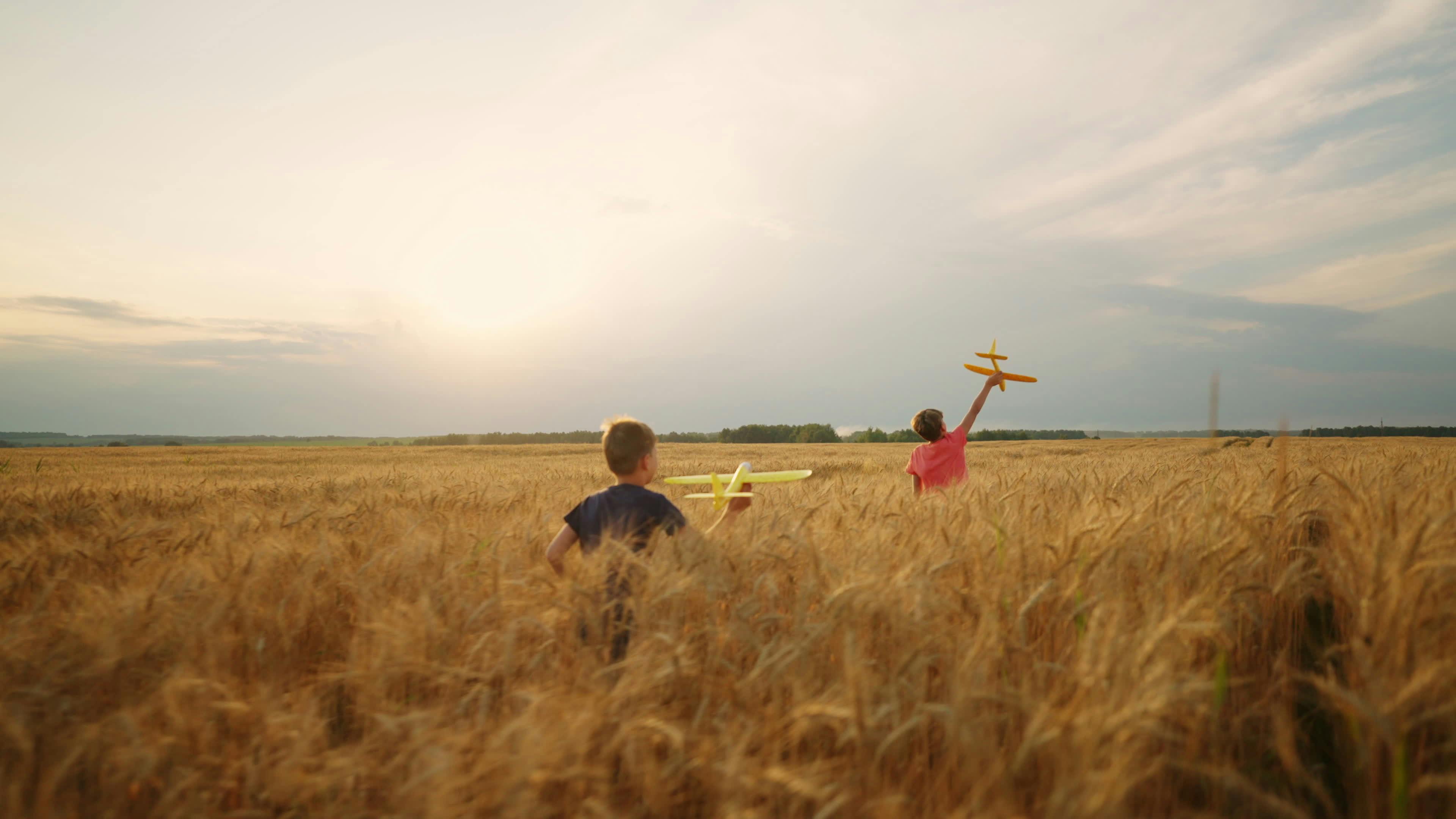 Discover children-playing-in-the-field, a story-driven footage | Artlist