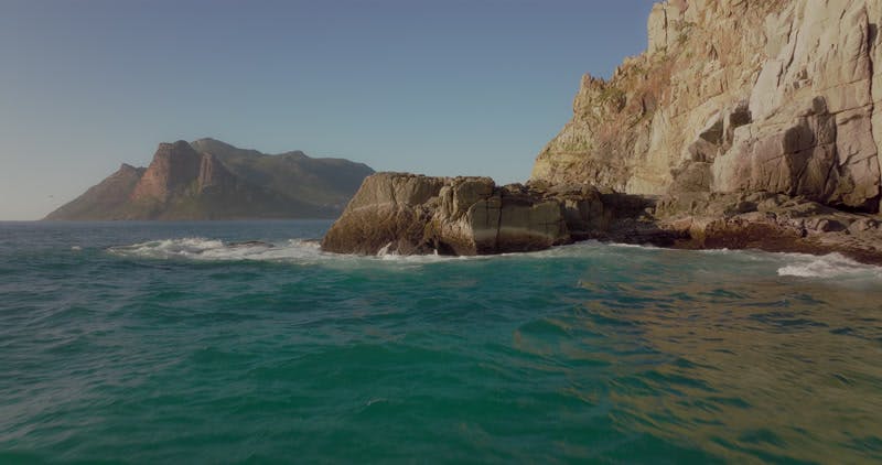Sea, Mountain, Drone, Cliffside Ocean Bay by Tanner Fowler – Stock ...