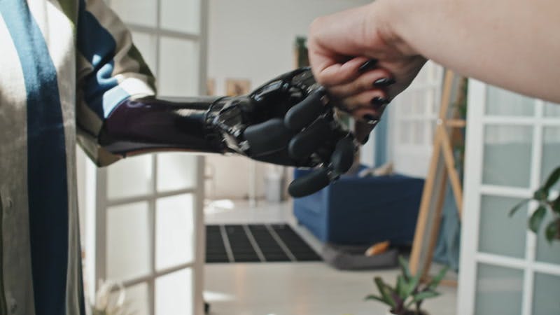 Prosthetic Arm, Fist Bump, Disabled, Apartment by Pressmaster – Stock ...