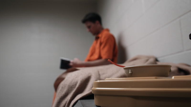 Man, Inmate, Jail, Book by Jordan Hatfield – Stock Footage | Artlist