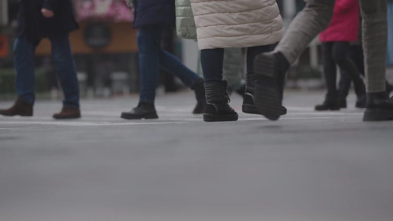Footsteps, People, Pedestrians, Crosswalk by Videophilia – Stock ...